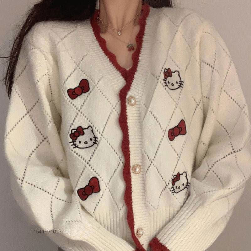 Cardigan Red Hello Kitty